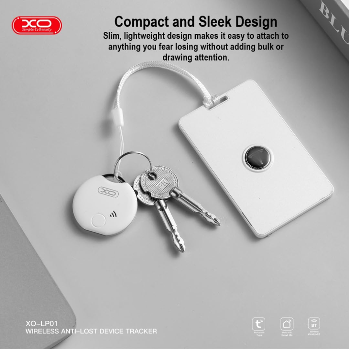 XO-LP01 Trackers Compatible With IOS Android Mobie Phone Bluetooth Anti Loss Locator Finders For ...