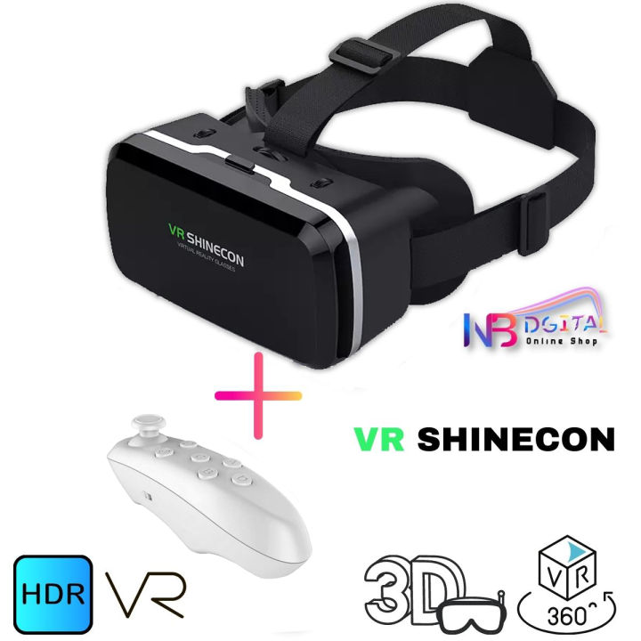 VR Shinecon G06A 3D Virtual Reality VR Box Gaming Glasses Headset with ...