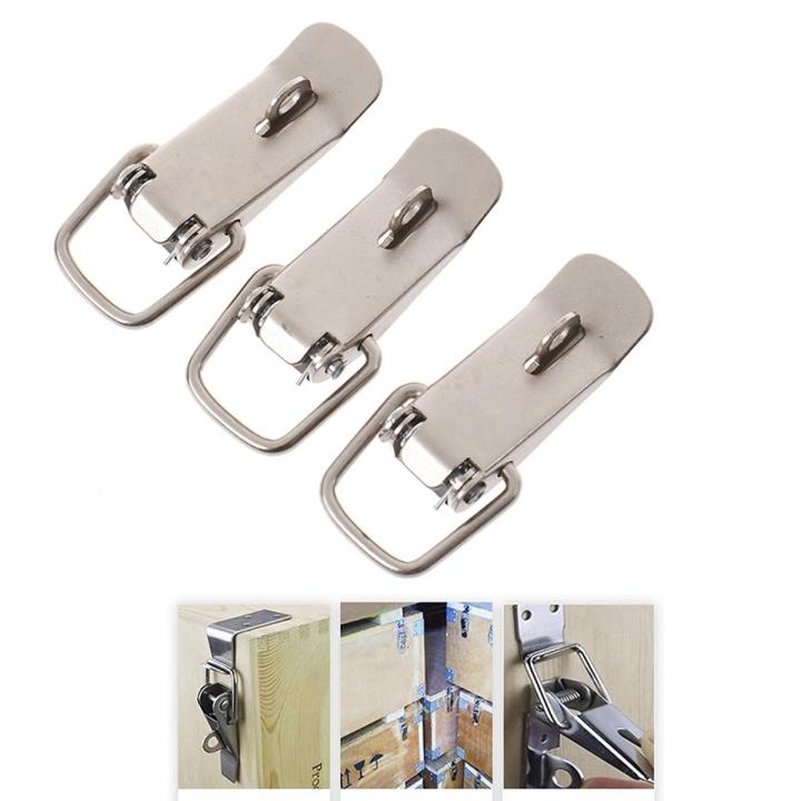 3Pcs/Set Spring Loaded Latch Catch Toggle Iron Hasps For Sliding Door ...
