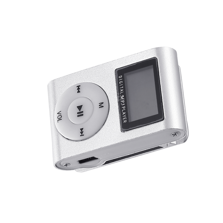 Mini USB Clip MP3 Player Video Screen Support 32GB Micro-SD TF Card ...