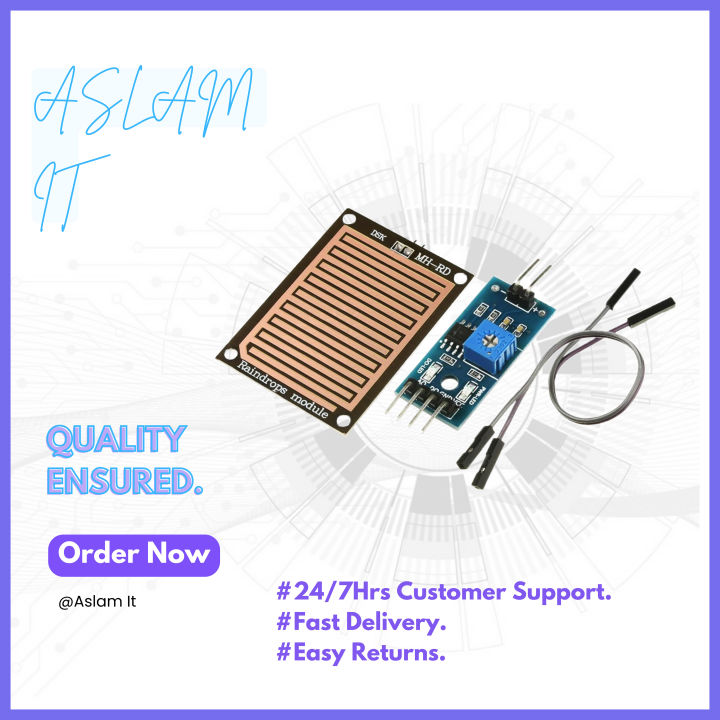 Raindrops Detection Sensor Module For Arduino Projects | Daraz.com.bd