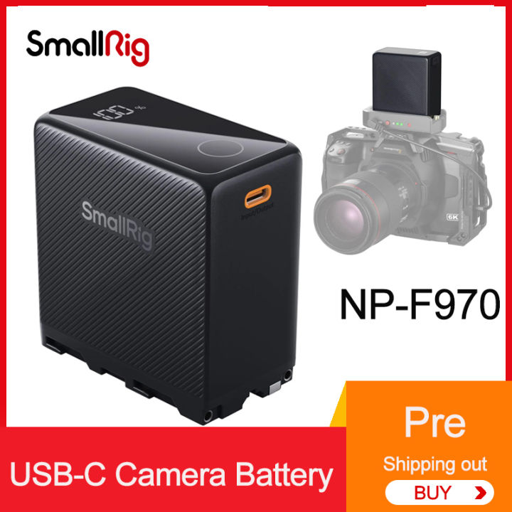 SmallRig NP-F970 USB-C Rechargeable Camera Battery 10500mAh/76.65wh High Capacity Fast Charging ...