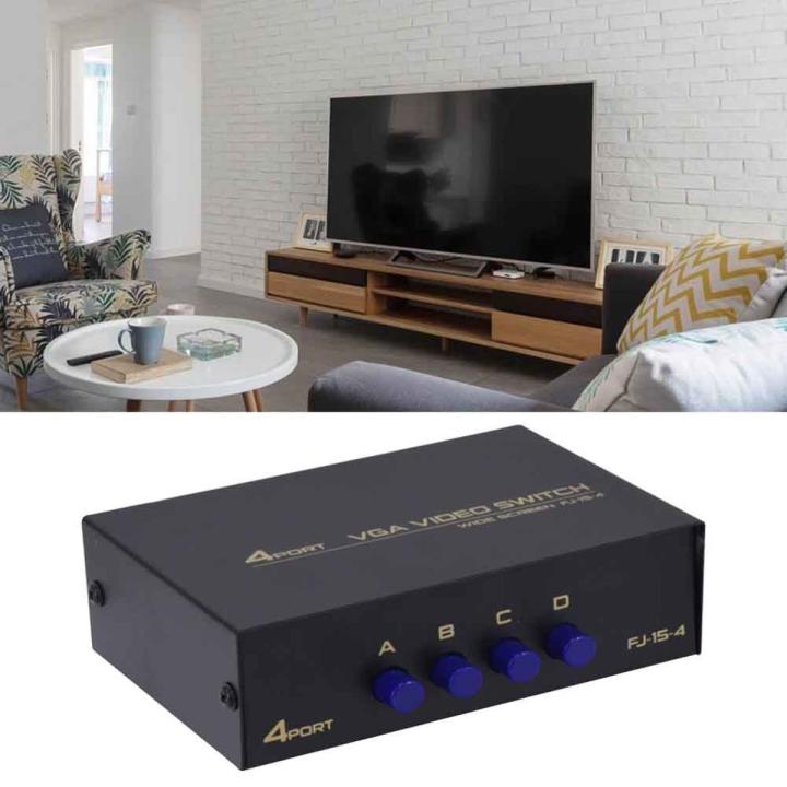 【VisioN Shop】4 Ports KVM Switch VGA Displayport Projector 2.0 Splitter ...