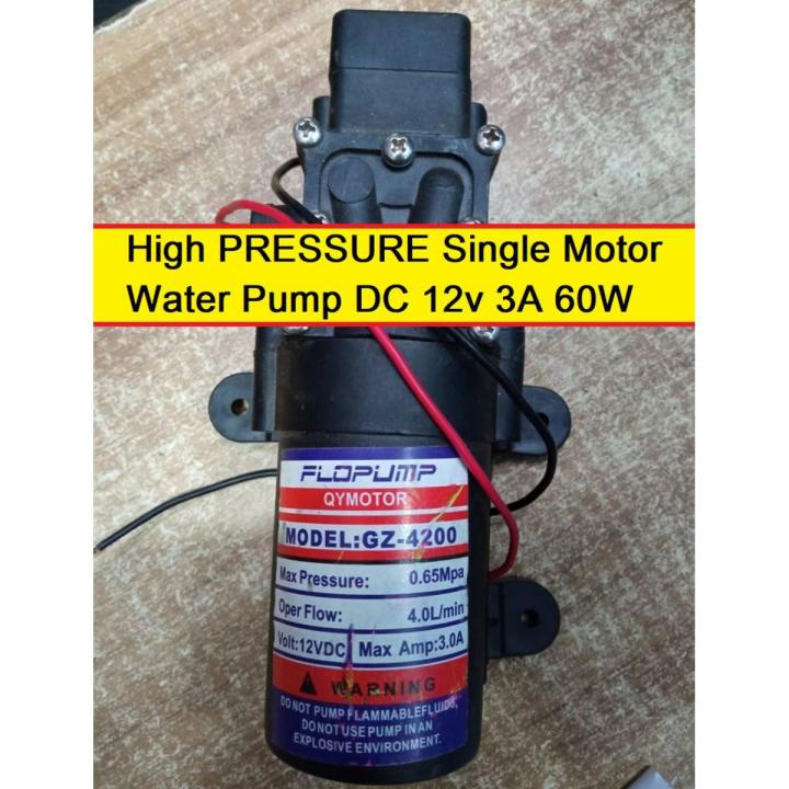 Heavy Duty Single Motor Water Pump DC 12v 3A 60W For Bike Car Washing ...