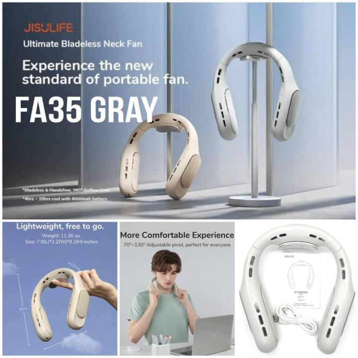 JISULIFE FA35 Pro Bladeless Neck Fan | Daraz.com.bd