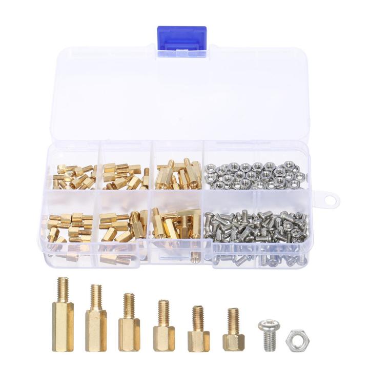 KOGEEK 260-Piece/180-Piece M2/180-Piece M3 Male and Female Hex Brass ...
