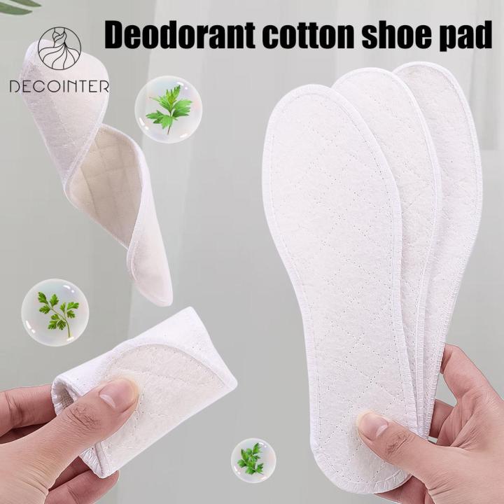 Thicken Cotton Insole Summer Foot Deodorant Sweat-absorbing Insoles ...