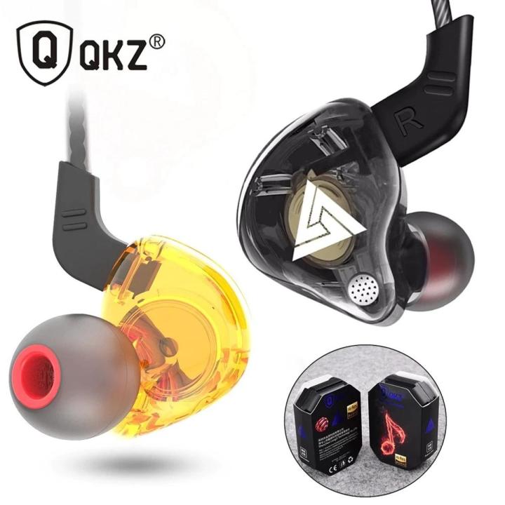 QKZ AK6 Earphone Stereo Headphone Sport Wired Earbuds HiFi Heavy Bass ...