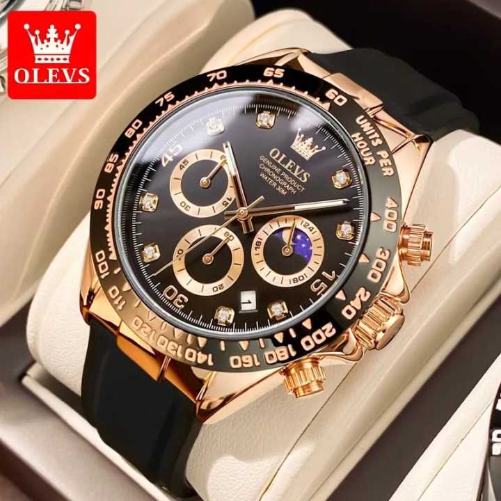 Olevs 2875 Luxury Gents Quartz Watch | Daraz.com.bd