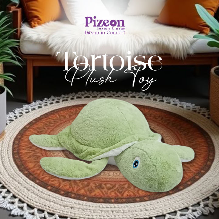 Cute Green Turtle Plush Toy for Kids | 8-Inch Soft Stuffed Tortoise ...