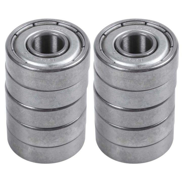 607Z 7 x 19 x 6mm Double Shielded Deep Groove Ball Bearings 10 Pcs ...