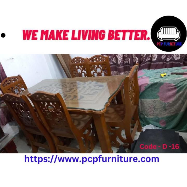 Malaysiyan Process wood Dining Table / Code - D-16 | Daraz.com.bd