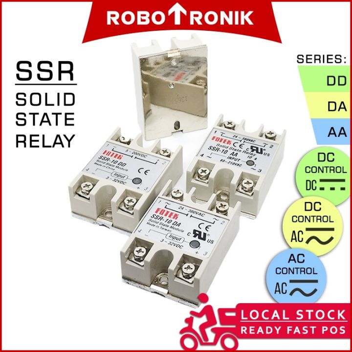 Solid State Relay (SSR) Input 3-32V DC Output 24-380V AC 10/40/80 ...