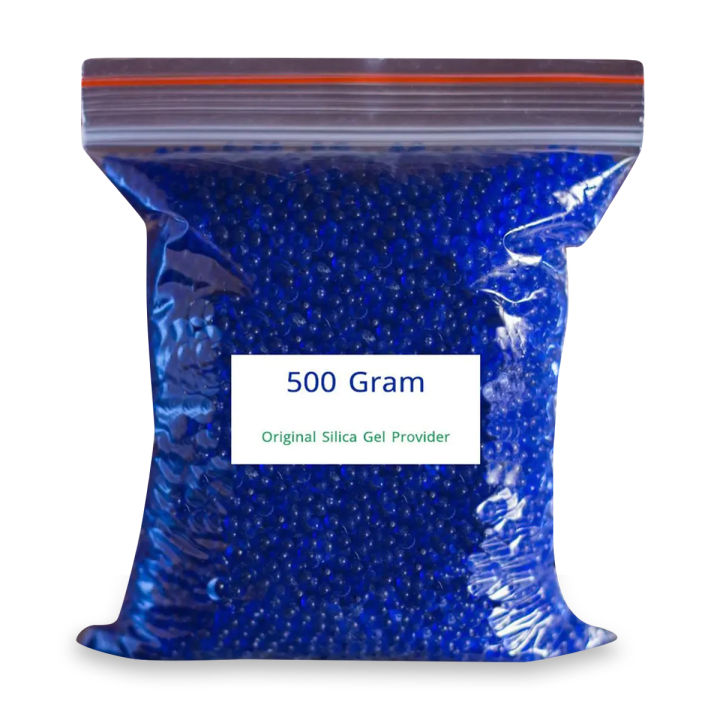 Blue silica gel absorbs moisture from 500 gram (1 packet)-absorbs ...