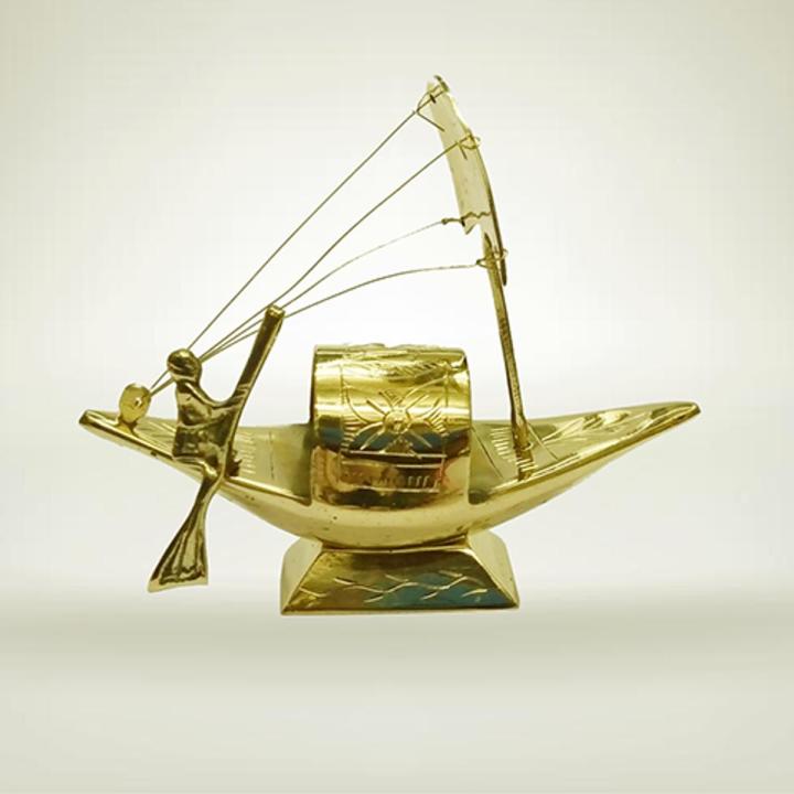 Pitoler Nouka Brass Metal Boat Showpieces (Pitol Boat)-Big Size | Daraz ...