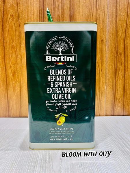 Bertini Blends of Refined Oils & Spanish Extra Virgin Olive Oil 4 liter ...
