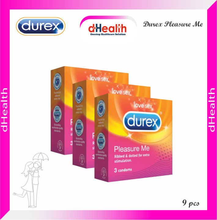 Durex Pleasure Me Condom Combo Pack 3 Packs - 3x3=9pcs | Daraz.com.bd