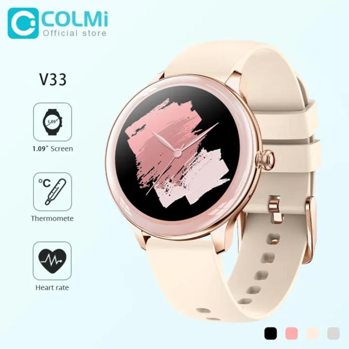 COLMI V33 Lady Smartwatch 1.09 inch Full Screen Thermometer Heart Rate ...