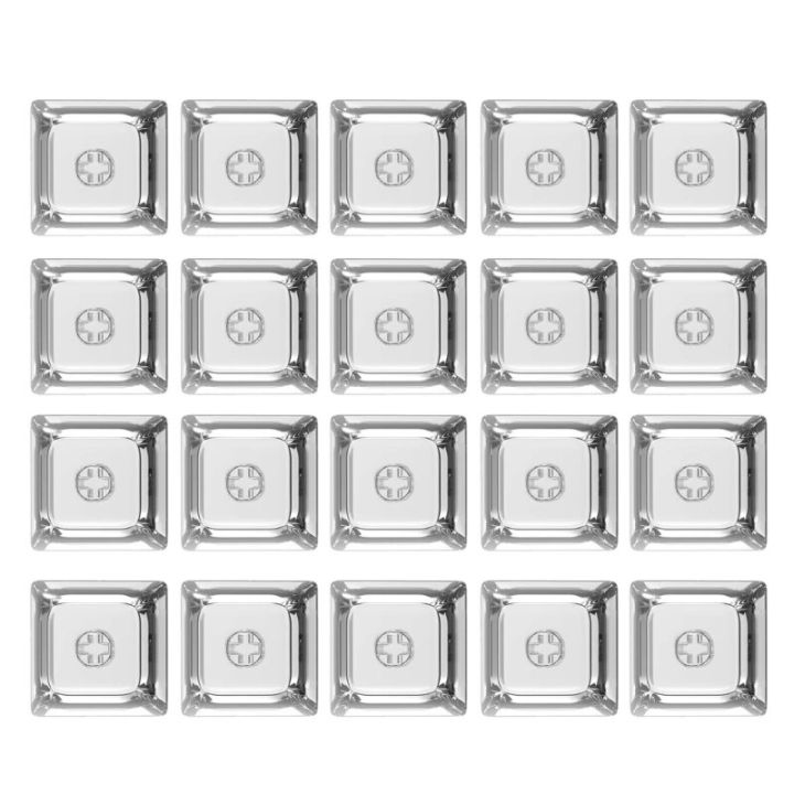 20Pcs Transparent Blank Keycap Set 1U 1X XDA Crystal Translucent ...
