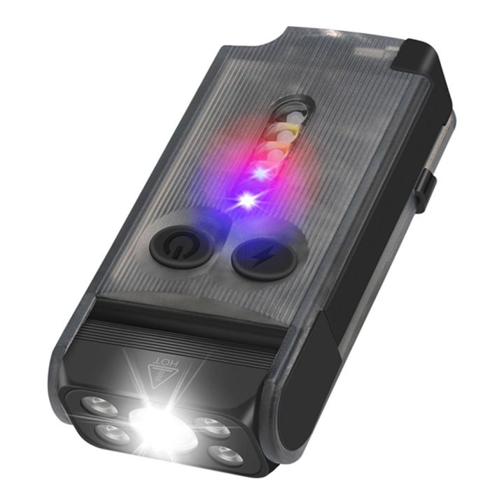 Emergency Alarm Lamp With Two-Way Clip LED Flashlight 180°Rotation Head ...