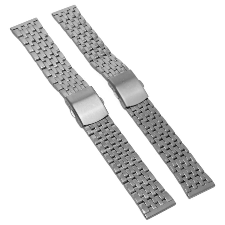 Metal Watch Strap Dual Button Folding Clasp 20mm 22mm Ergonomic Quick ...