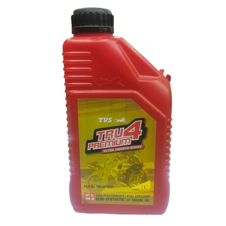 TVS Tru4 Premium Fuel Efficient 4T Engine Oil 10W30 (1 Liter) | Daraz ...