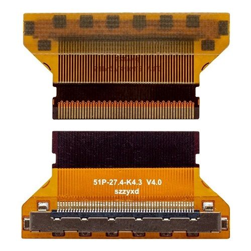 FPC / LVDS Adapter Board 51Pin 27.4mm 51P-24.4-K4.3 V4.0, 27.4A Edp Flexible Cable Screen Cable ...
