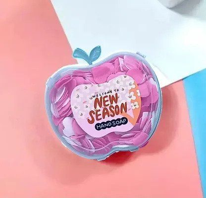 Travel Soft Paper Soap In Flower Design Apple Shape Bottle Assorted ...