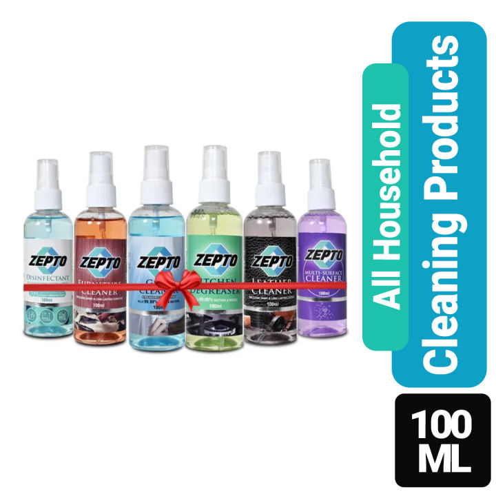 Zepto All Household Cleaning Products Combo Pack - (100ml *6) - 600ml ...