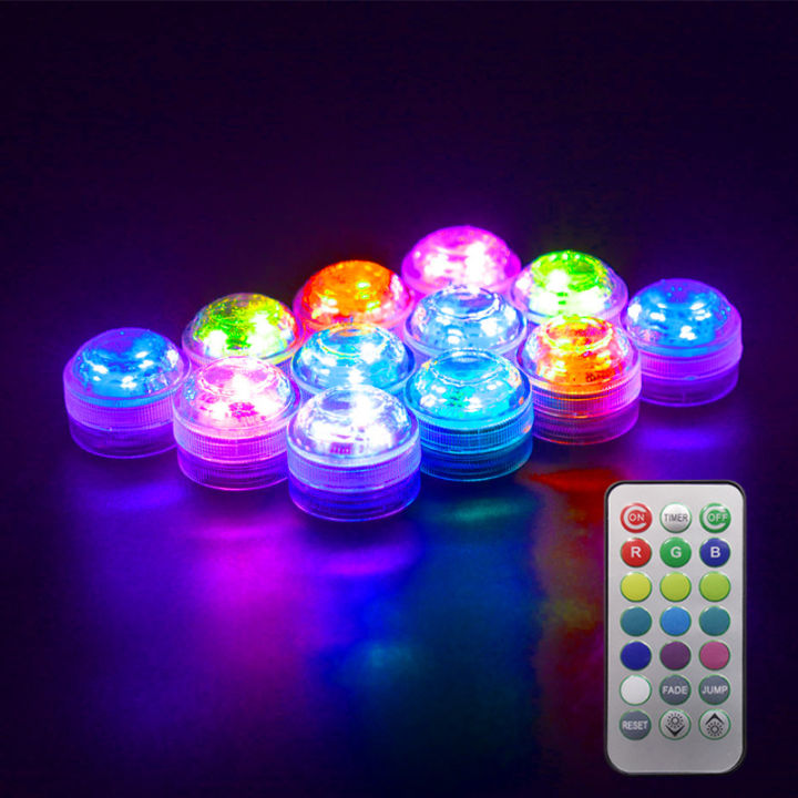Remote Control Colorful Diving Light3CMWaterproof Knob Light Full Color ...