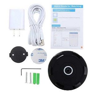 Full HD V360 wireless fisheye security full clear night vision and 2MP ...