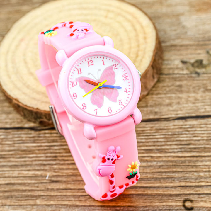 New Fashion Children 3d Butterfly Watrproof Watch Little Girl Cute ...