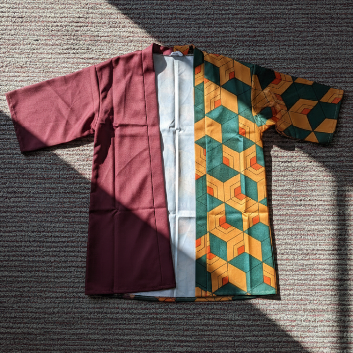 Anime Demon Slayer tomioya gyo costume : tomioka giyu Cosplay haori ...
