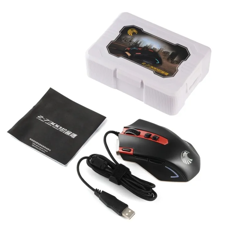 Mechanical Eagle Z-7300 3500 CPI LED Optical Programmable Gaming Mouse ...