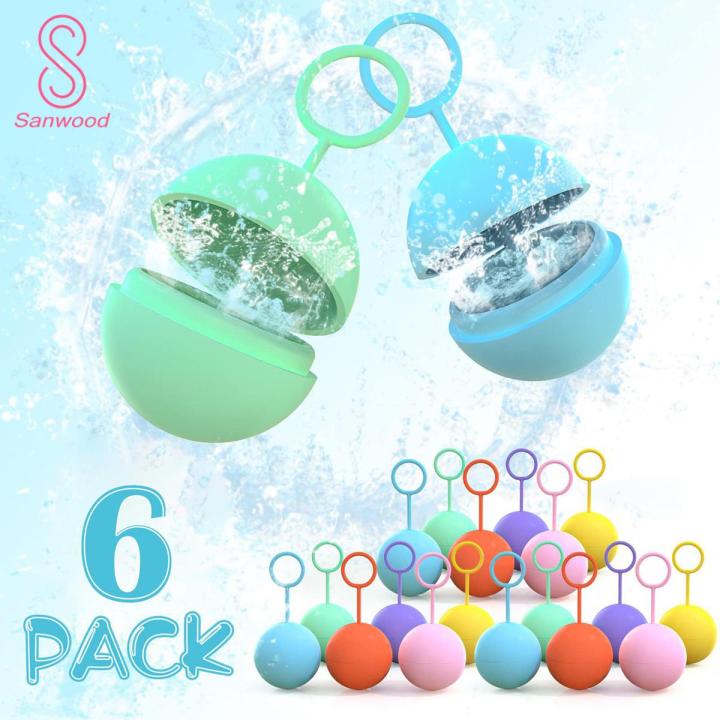 Water Splash Balls Bright Color Refillable Kids Adults Water Splash ...