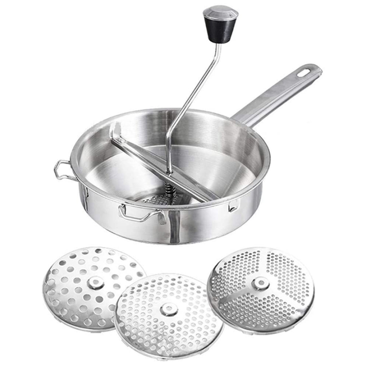 2X Rotary Food Mill Potato Ricer with 6 Interchangeable Disks, Great ...