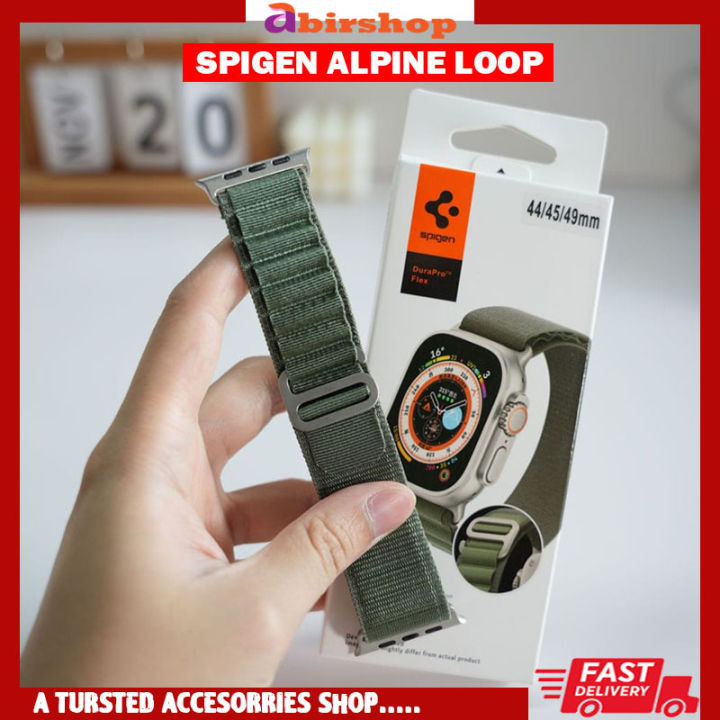 SPIGEN Alpine Loop Dual Color Nylon Strap 42/44/45/49mm For Apple Watch ...