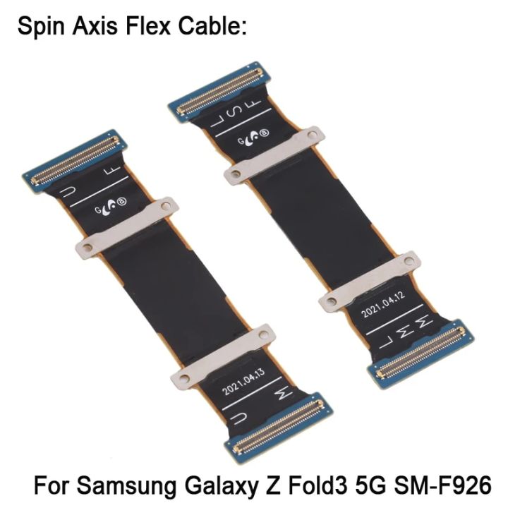 1 Pair Original Spin Axis Flex Cable For Samsung Galaxy Z Fold3 5G SM ...