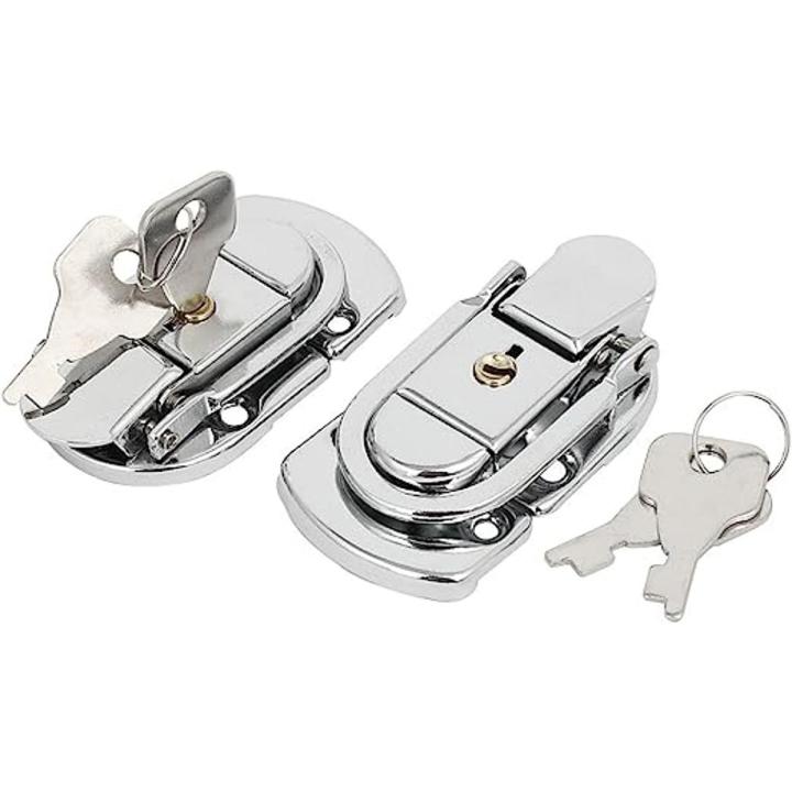 1pcs Suitcase Briefcase Metal Toggle Latch Hasp Lock with 2 Keys ...
