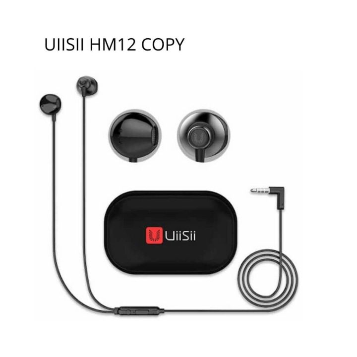 UiiSii HM12 Half in-Ear Headset Metal Bass Music Earphone Wired ...