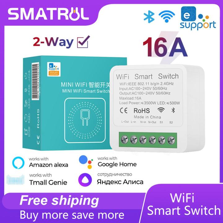 SMATRUL - EWeLink Mini Wifi Smart Switch Light - 16A 2 Way Module On ... SMATRUL - EWeLink Mini Wifi Smart Switch Light - 16A 2 Way Module On ...