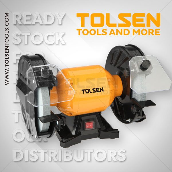 TOLSEN 79646 Heavy Duty 2-Stone Bench Grinder Machine 6 ( 150x16x12.7mm ...