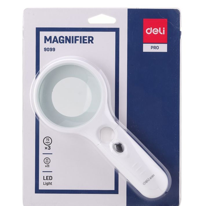 Deli 9099 Magnifier With LED Light (75mm) | Daraz.com.bd