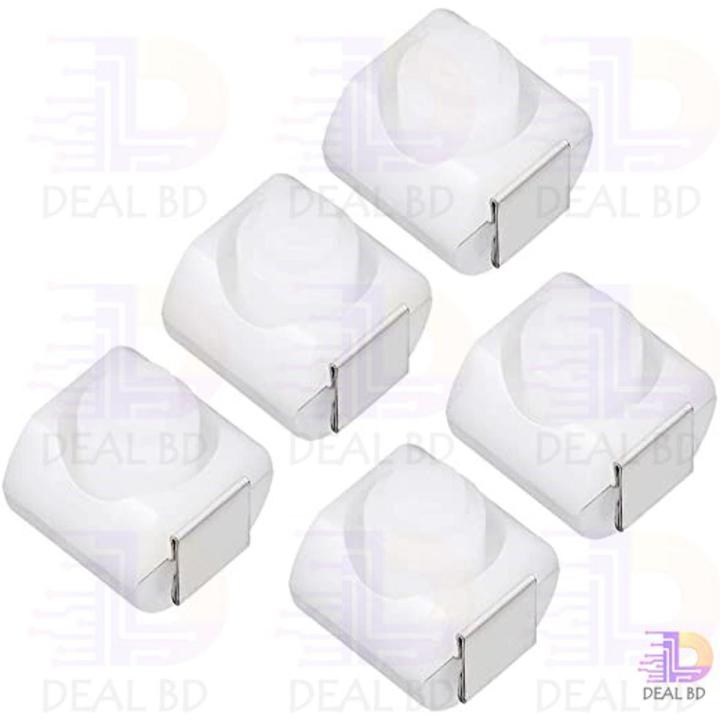 Round Push Button Switch White SMD For Electric Torch-5Pcs | Daraz.com.bd