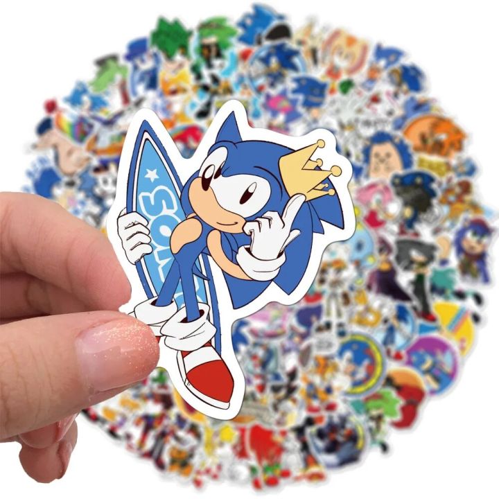 【No-profit】 50/100pcs Game Sonic the Hedgehog Stickers Cartoon Sticker ...