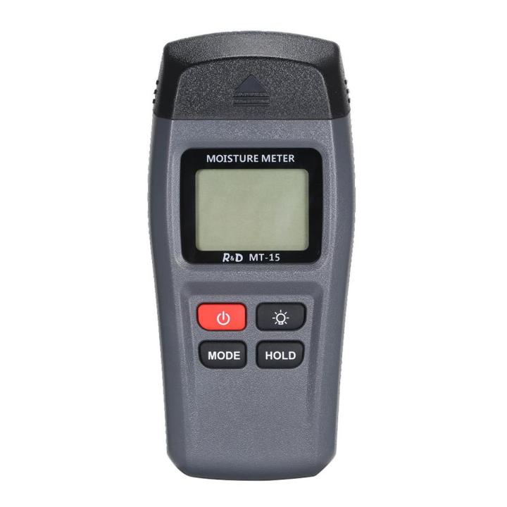 MT-15 Digital Wood Moisture Meter Handheld LCD Lumber Damp Detector ...