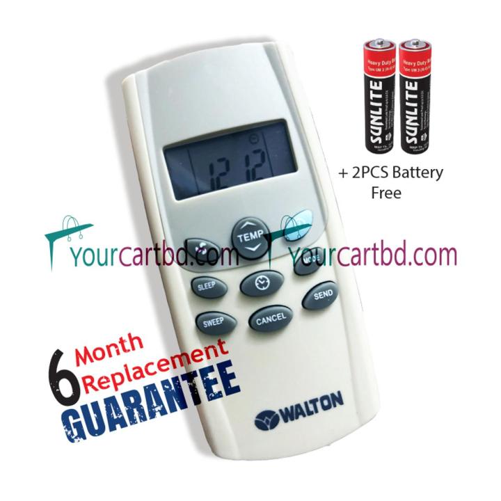 Walton AC Remote Control Walton Air Conditioner Remote Control | Daraz ...
