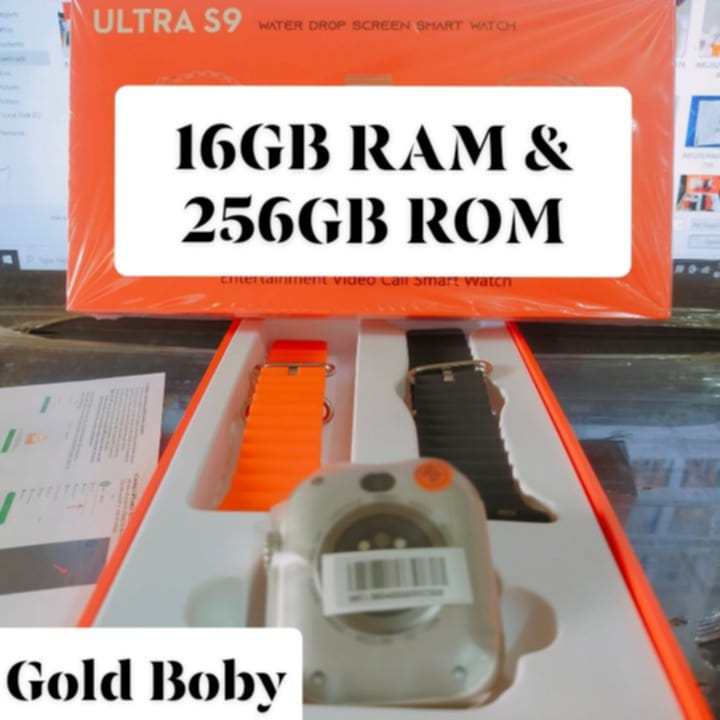 Ultra S9 16GB RAM & 256GB ROM 5G Android Smartwatch With Dual Camera ...