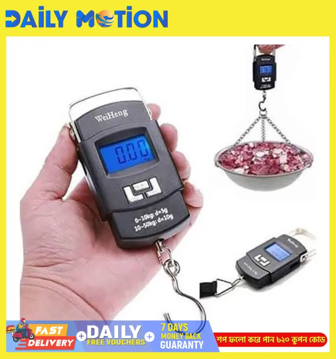 Digital Portable LED Weighing Scale – Precision Hook Scale for Luggage ...