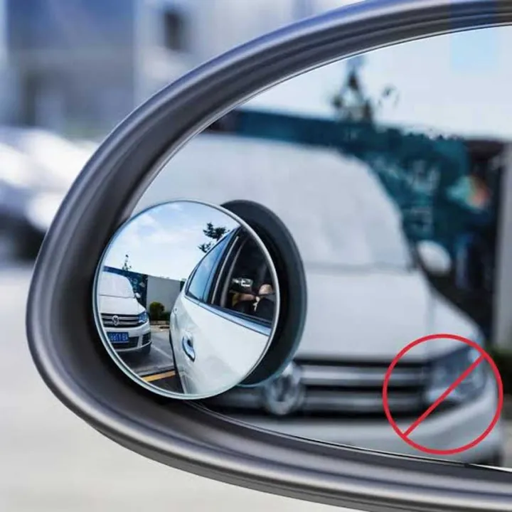 Baseus 2 Pcs Car Convex Mirror Blind Spot Rearview Mirror 360 Degree ...